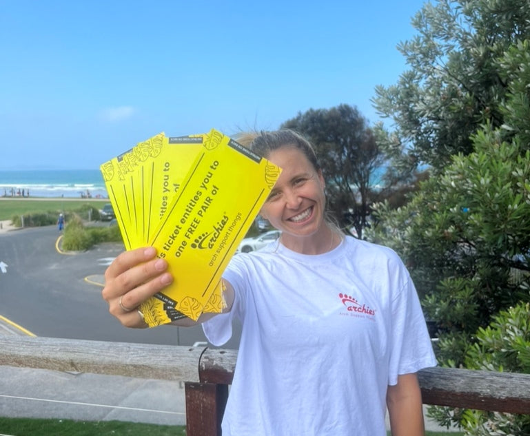 Archies Footwear drops in to Lorne to gift free a pair to every home ...