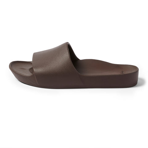 Arch Support Slides - Classic - Brown – Archies Footwear | AU